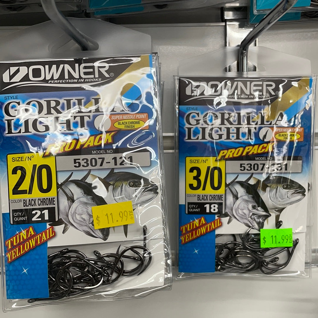 Owner Gorilla Light Pro Pack- 5307 – Reel Deal Bait And Tackle